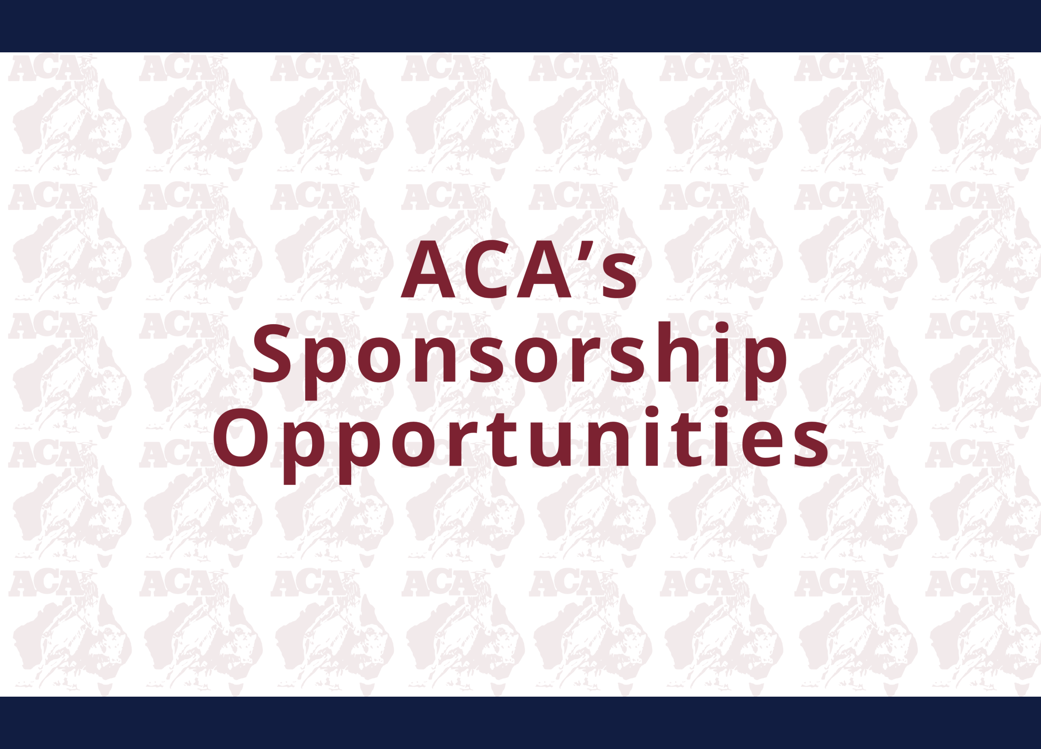ACA's Sponsorship Opportunities - Australian Campdraft Association