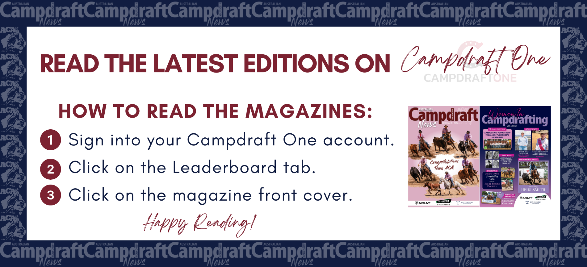 About the ACA News Magazine - Australian Campdraft Association